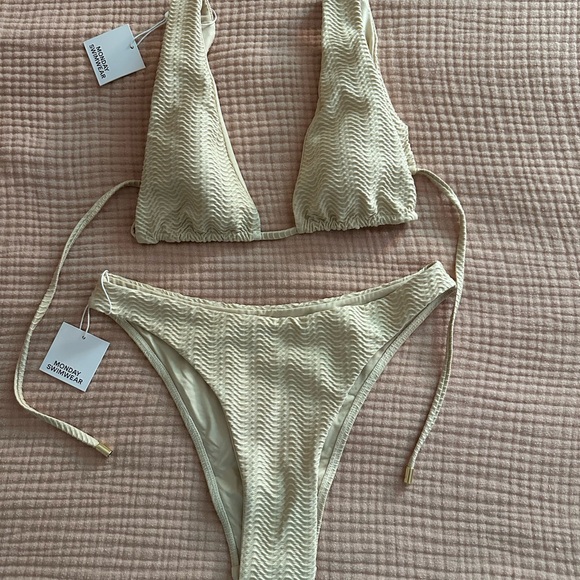 Monday Swimwear | Swim | Monday Swimwear Cream Bikini | Poshmark